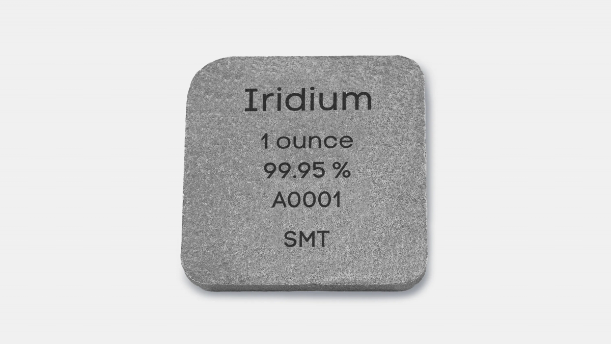 Buy Iridium Bars » Guaranteed Purity 99.95% » Iridium Online Store ...